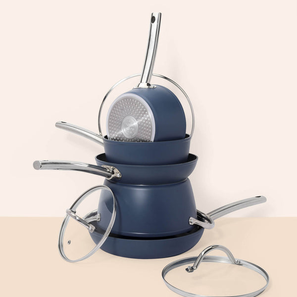 5pc Cooking Pan Set - Aegean Blue | Noah: Starter Kits – noah - EU